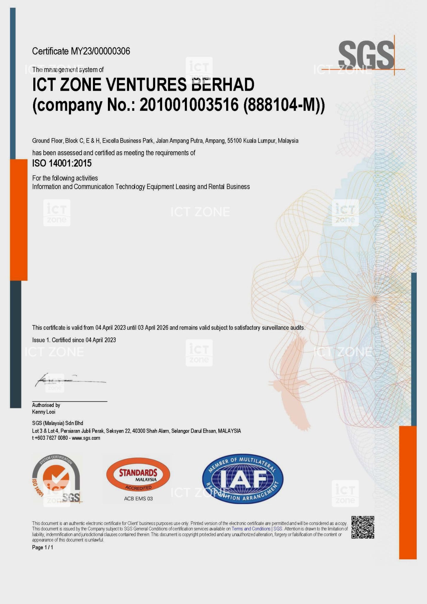 Home - ICT Zone Asia Berhad